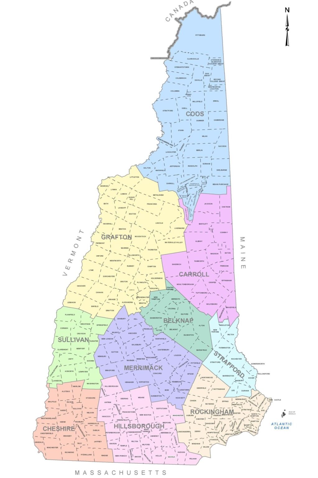 Current Cities and Towns in New Hampshire – AHGP